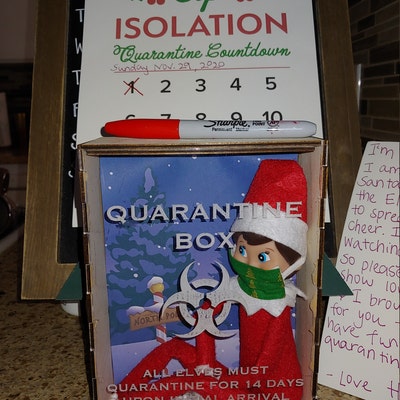 Elf Quarantine, Isolation Countdown SVG, Png, Jpg, Pdf, Printable ...