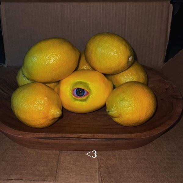 Realistic Life Sized Freaky Fruit All Seeing Lemon by Dead Head Props ...