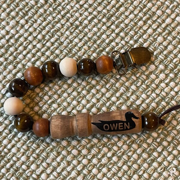 Duck Call Pacifier Clip - Etsy