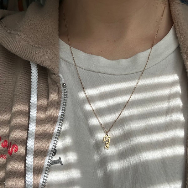 14K Solid Gold Scapular Pendant Necklace | Yellow Gold Scapular ...