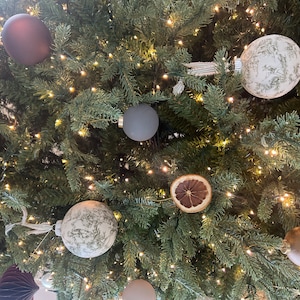 Lot 2: Red and Cream Toile Christmas Tree Ornaments - Etsy