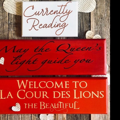 Small Sign Currently Reading - Etsy