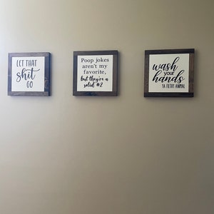 Bathroom Humor Sign Restroom Decor Office Bathroom Sign - Etsy