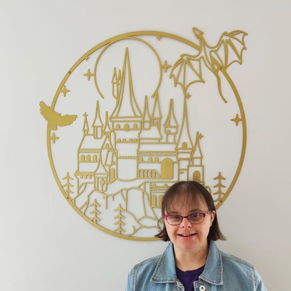 Wizard Magic School Metal Wall Art, Movie Fan Gift, Witch and Wizard ...