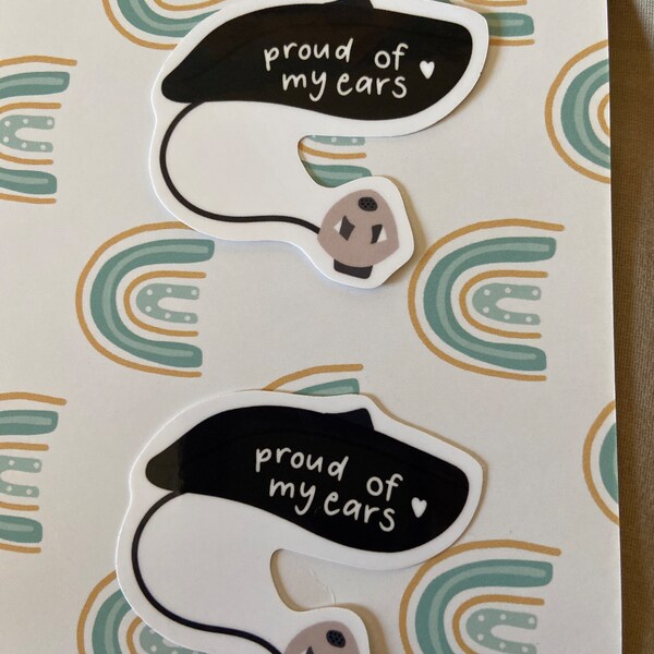 Hearing Aid Sticker Decal in Multiple Colors Pride in Hearing Impaired ...