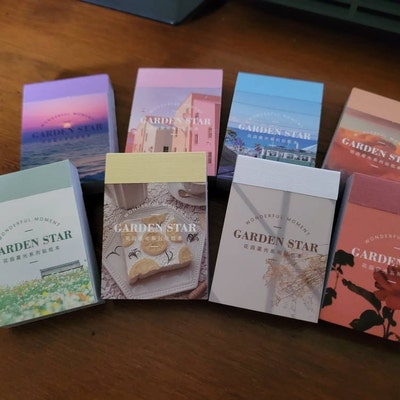 Nature Mini Washi Sticker Booklet Assorted Pattern Sky Green Flower ...