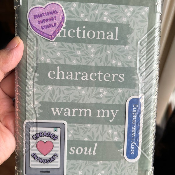 Mini Ereader Enthusiast Sticker Bookish Stickers Gifts for Readers ...