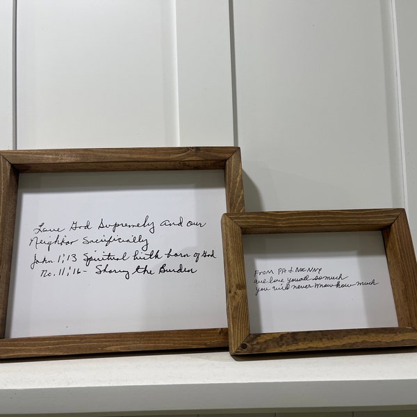 Custom Wood Framed Printed Family Recipe Kitchen Sign - Etsy