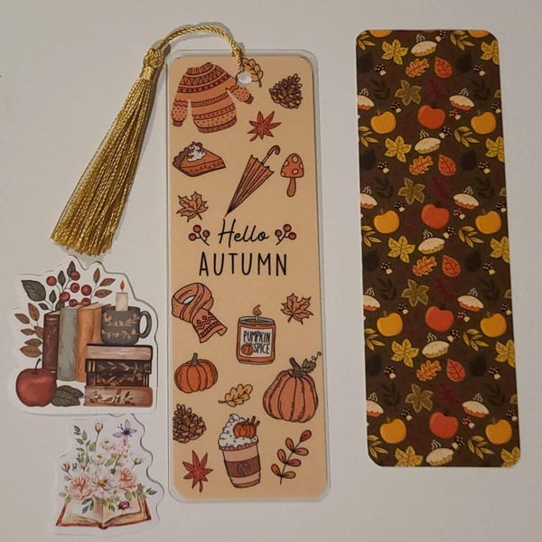 Fall Book Quotes Bookmark Set or Individual | Book Quote Bookmark ...