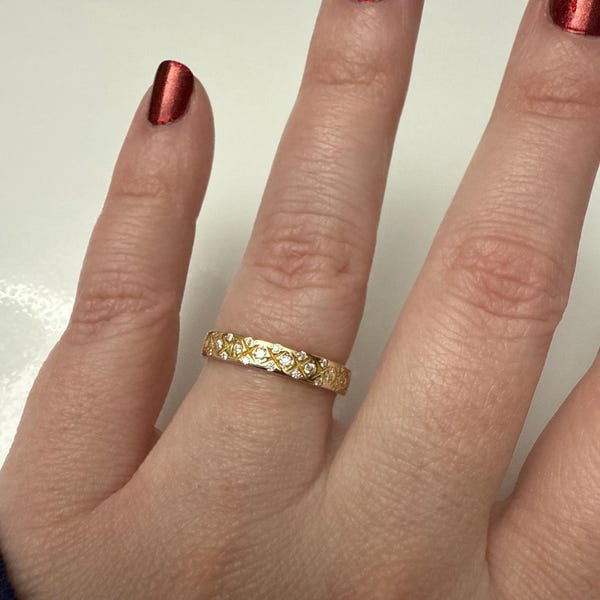 Gold Wedding Band Set 14k Solid Gold His and Hers Alliance Ring Men Women Wedding Ring Flat ...