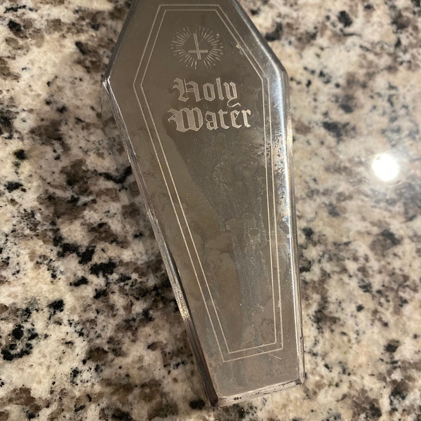 Coffin Hip Flask – Etched Goth Barware With Funnel - Etsy