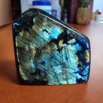 Natural Labradorite Quartz Crystal Specimen Quartz Crystal Reiki ...