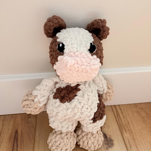 Klover Crochet Pattern, Crochet Cow, Cow Crochet Pattern, Low Sew ...