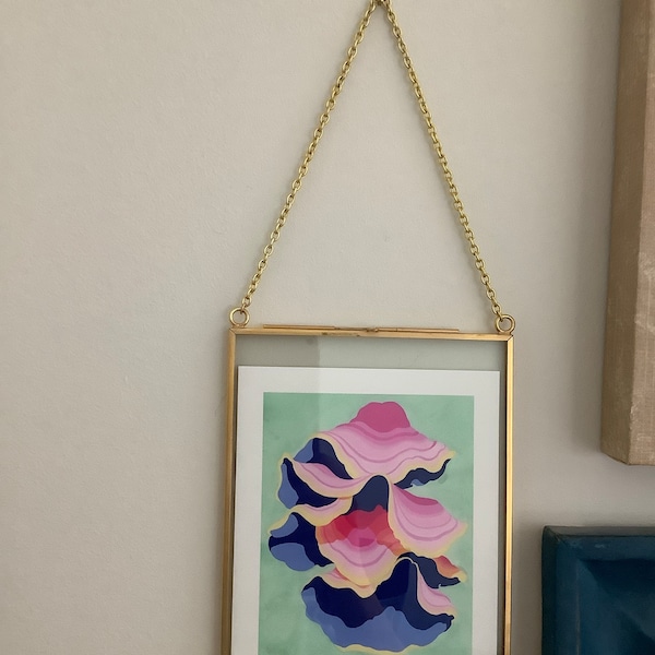 Mini Vertical Brass Hanging Frame Wallet Photo 2.5x3.5 Ornament - Etsy
