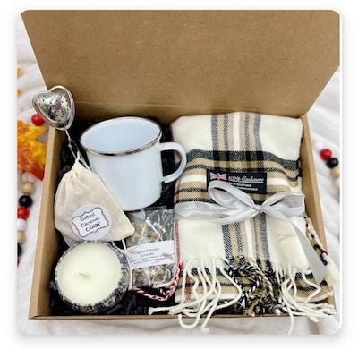 Cozy Winter Gift Box, Christmas Gift Basket, Holiday Gift, Thinking of ...