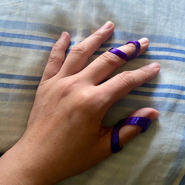 Finger Splint Ring SET OF 3 (graduated Set) • 3D Printed • EDS • Ehlers ...
