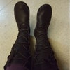 Plain Mid Calf Moccasin / Chocolate Brown Hand Stitched Bullhide ...