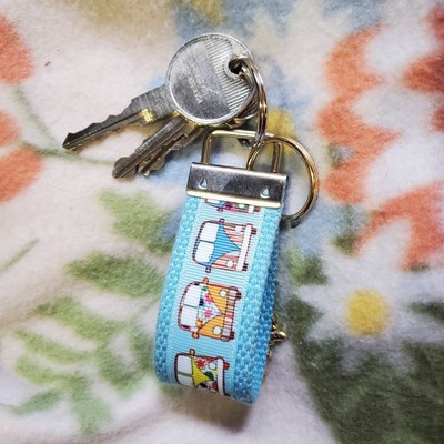 Van Gogh Starry Night Key Fob Wristlet Keychain Keyring - Etsy