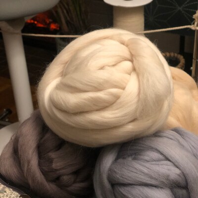 Merino Wool Roving 4oz 22.5 Micron, 18 Neutral Colors Available - Etsy