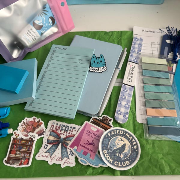 Blue Journal Bundle, Journal Bundle, Journaling Accessories, Blue ...