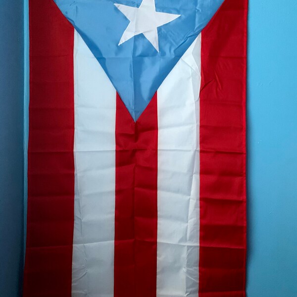 Handmade Puerto Rico Flag: Old Fashioned Nylon Exterior (3’X5’ Feet) - Etsy