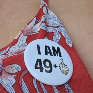 Funny Birthday Badge 50th Birthday Pin Badge Ideas Dad Brother - Etsy