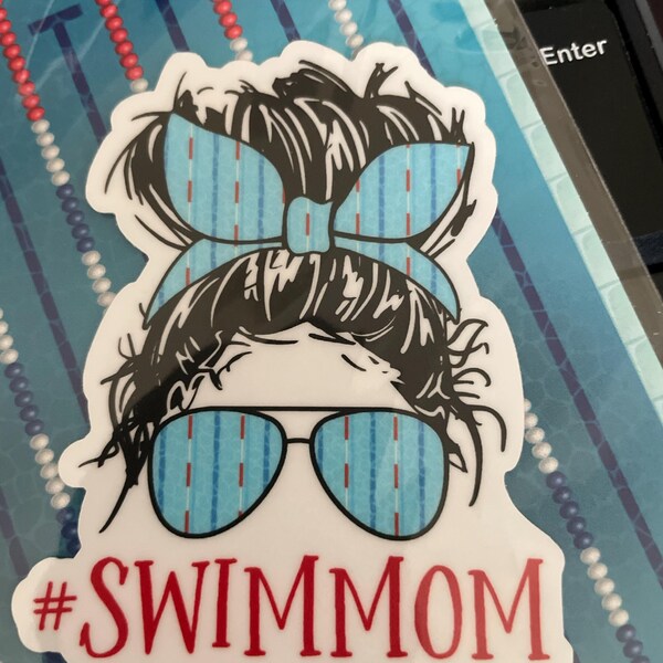 Vinyl Swim Sticker, Water Bottle Sticker, Swim Gift, Swim Team Gift, We ...