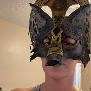 Made to Order: Norse Fenrir Wolf Leather Mask - Etsy