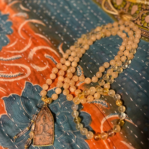 The Emotional Healing Mala - Blue Sea Sediment Jasper and Turquoise - Etsy