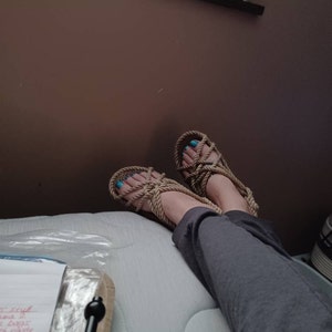 6 Strap Rope Sandal Women's - Etsy