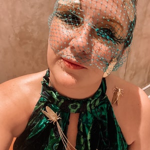 Handmade Large Brass Cicada Collar Pins // Spirit Animal Lapel Cardigan ...