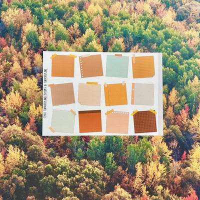 12 Red & Pink Sticky Note Planner Stickers, Notepad Planner Sticker ...