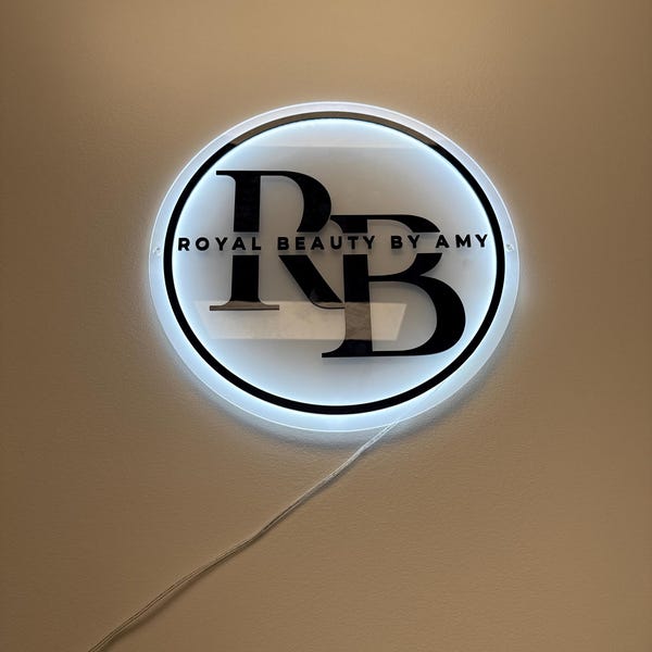 Custom Backlit Acrylic Sign | Acrylic Logo Sign | LED Business Sign ...