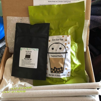 Boba Tea Kit DIY Original taiwanese Style Make Your Own Bubble Milk Tea ...