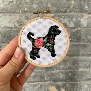 48 Mini Dog Christmas Ornaments Cross Stitch Christmas Mini Cross ...