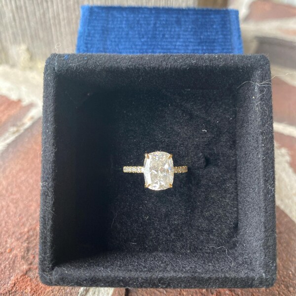 5 CT East-west Set Green Emerald,compass Prongs,bezel Set Solitaire ...