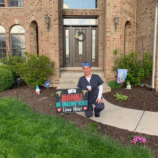 Printable Nurse Yard Sign, National Nurses Week Gift, Nurse ...