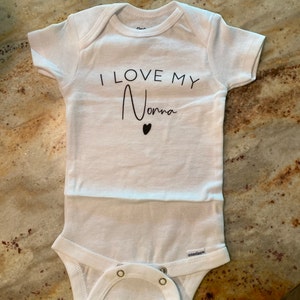Nonna Baby Onesie® Cute I Love My Grandma Onesie® Italian Onesie® - Etsy