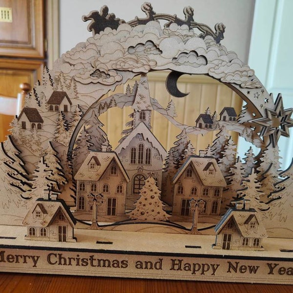 Christmas Arch - Laser Cutting File With Assembly Instruction in Vector ...