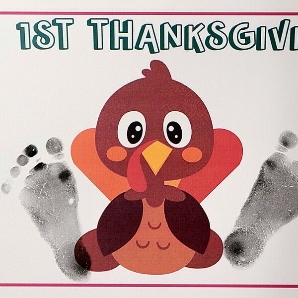 Little Monster Handprint Footprint Craft Template, Printable Footprint ...