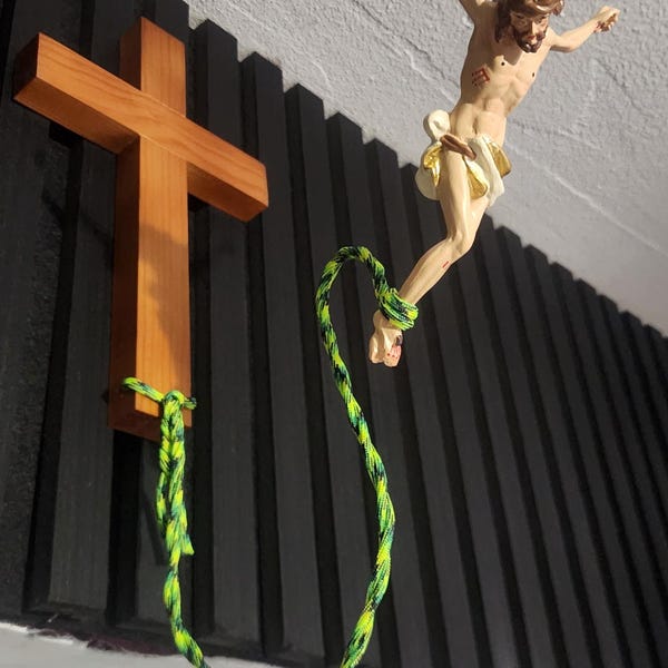 The Original Bunjesus - Bungee Jumping Jesus - Etsy