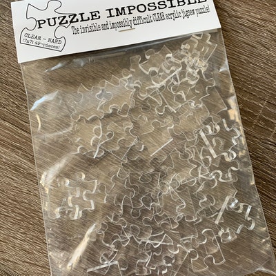 Puzzle Impossible: Extreme Difficult CLEAR Jigsaw Puzzles for - Etsy