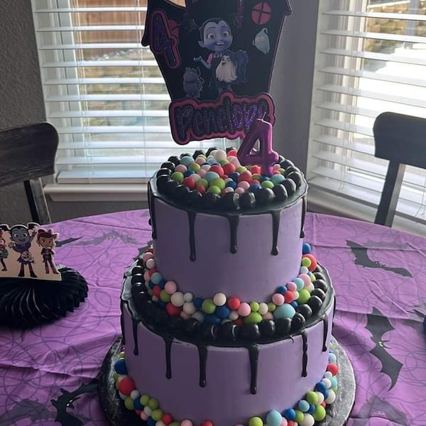 Vampirina 3d Cake Topper| Vampire Girl Party| Vampirina Birthday| Cake ...