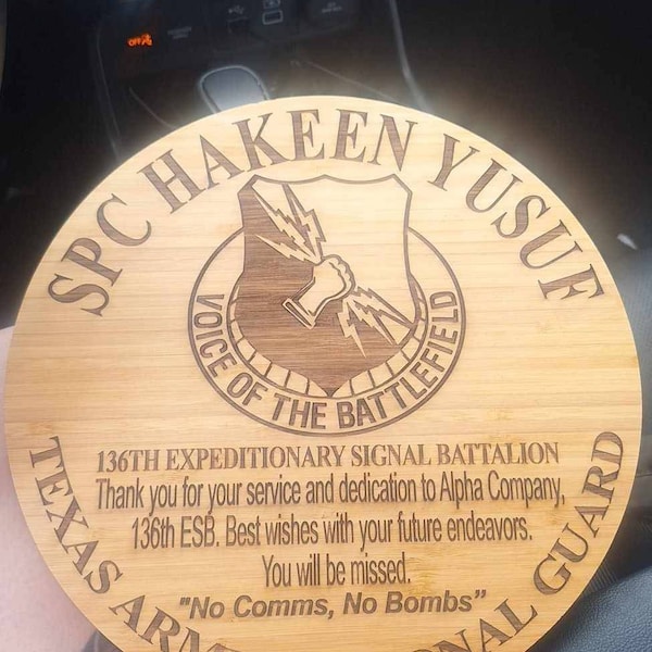 U.S Army Retirement Laser Engraved Display - Etsy