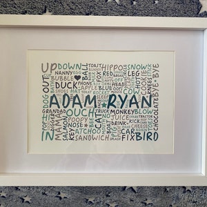 Name Meaning Children's Print - Etsy
