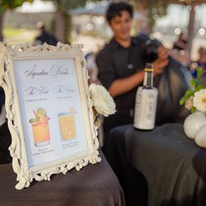 Handmade Paper Menus With Names, Wedding Menu With Placecards, White ...