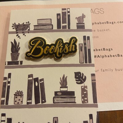 Bookish Pin Hard Enamel Pin Book Lovers Gift Gift for Student Flair ...