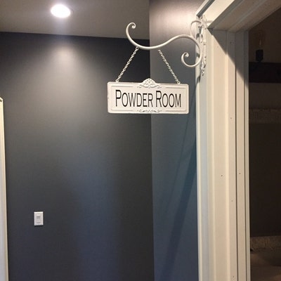 2-sided 4.5 X 11 Rectangular Metal Room Sign and Bracket With Custom ...