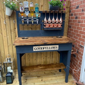 Rustic Hand Made Indoor Outdoor Garden Cocktail Bar - Etsy