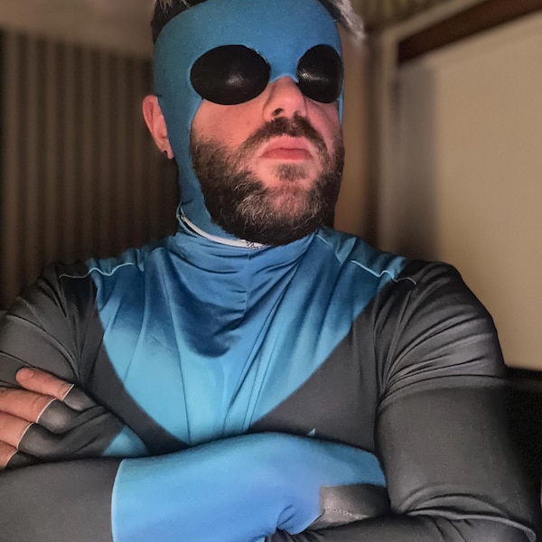 Invincible Mask: 3D Printed Resin Lens, Spandex Fabric - Etsy